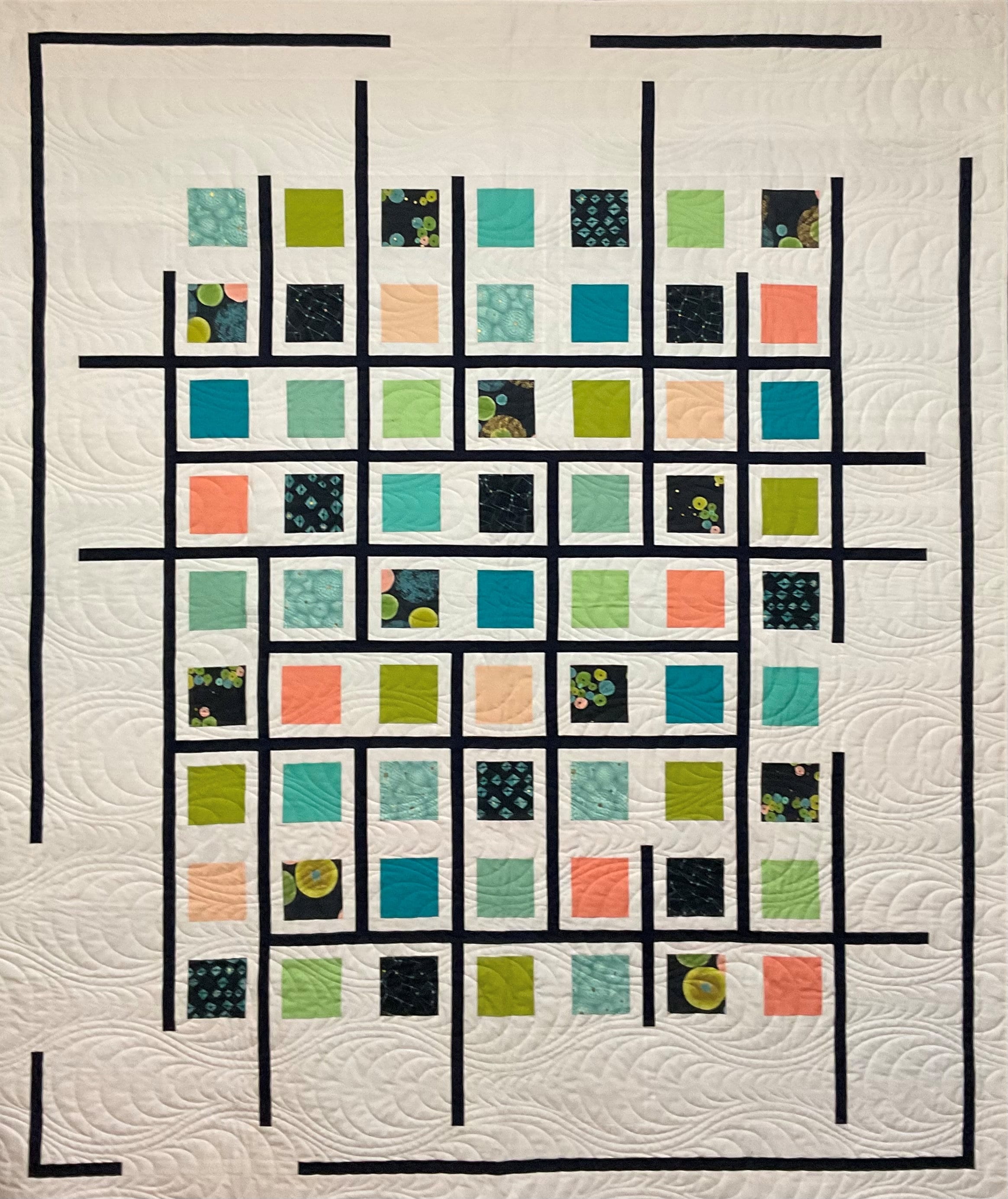 Off the Grid! Quilt Pattern - Modern Quilt Pattern - Contemporary Quilt ...