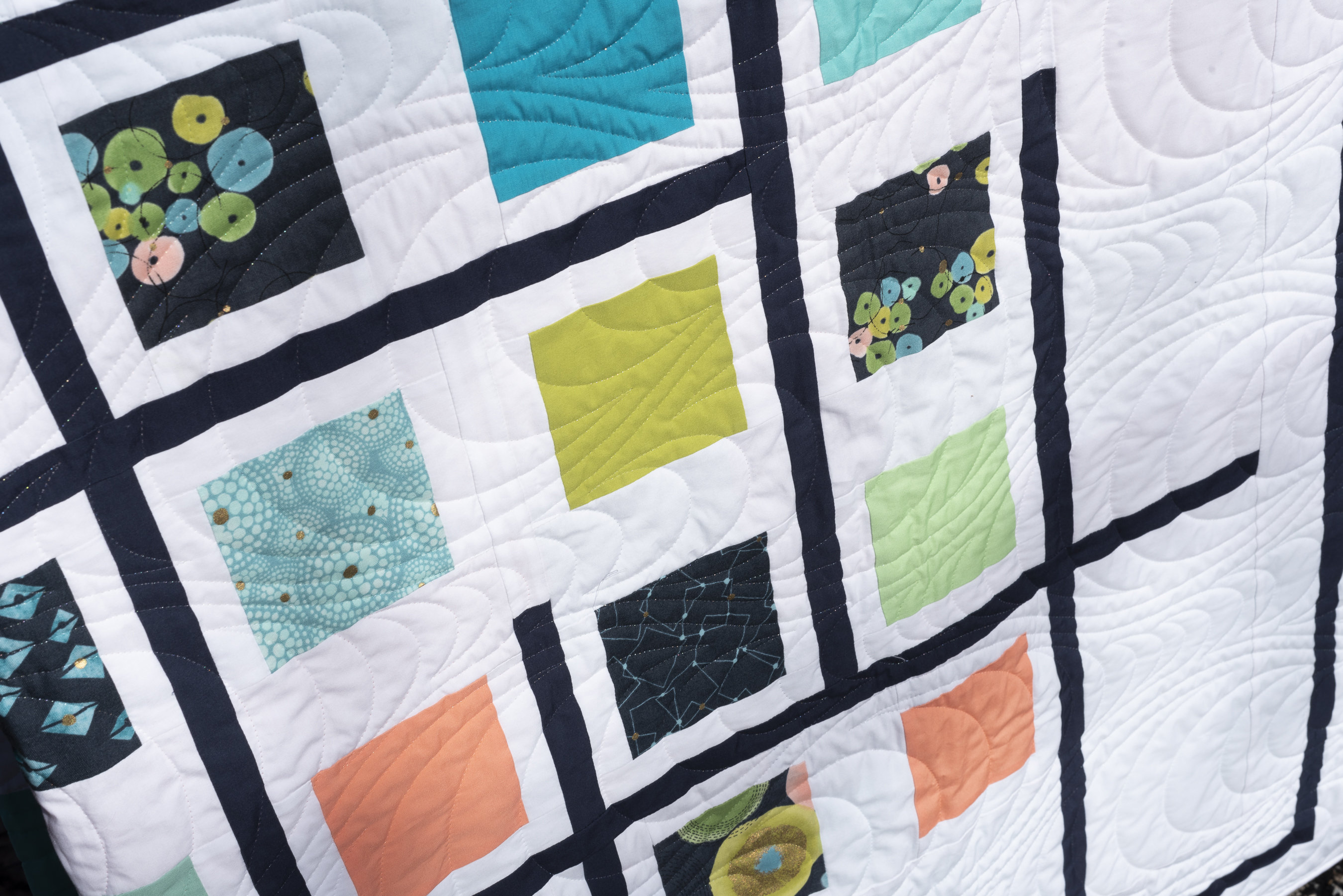 Off the Grid! Quilt Pattern - Modern Quilt Pattern - Contemporary Quilt ...