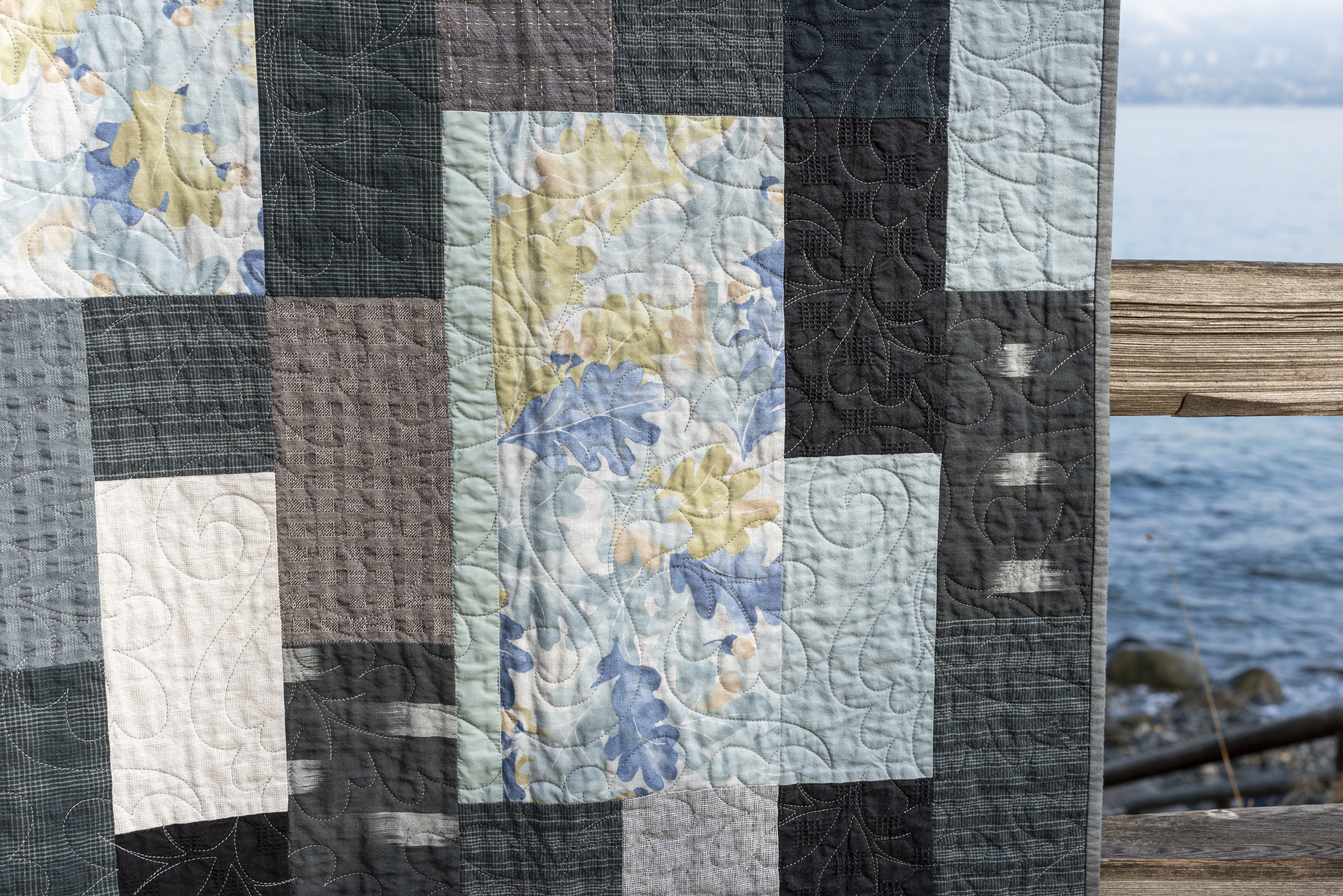 Shizuka 2022 Grey-blue Colourway Quilt Pattern Contemporary - Etsy Canada