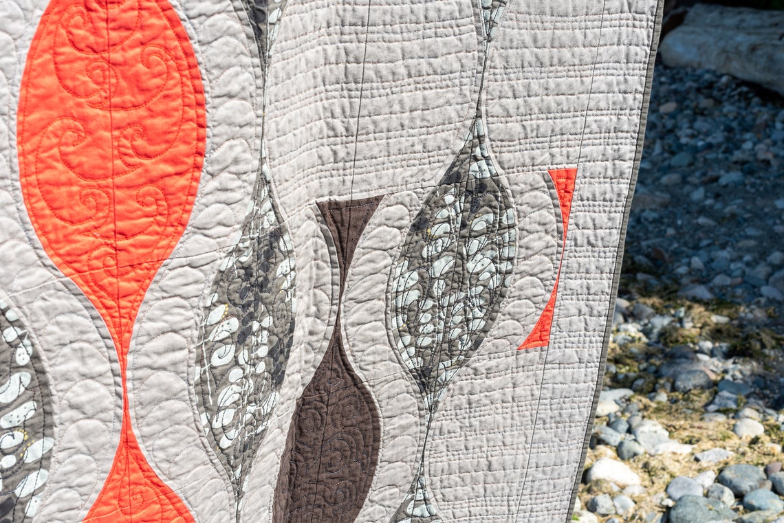 Flow Contemporary Quilt Kit Modern Quilt Kit Throw Quilt - Etsy