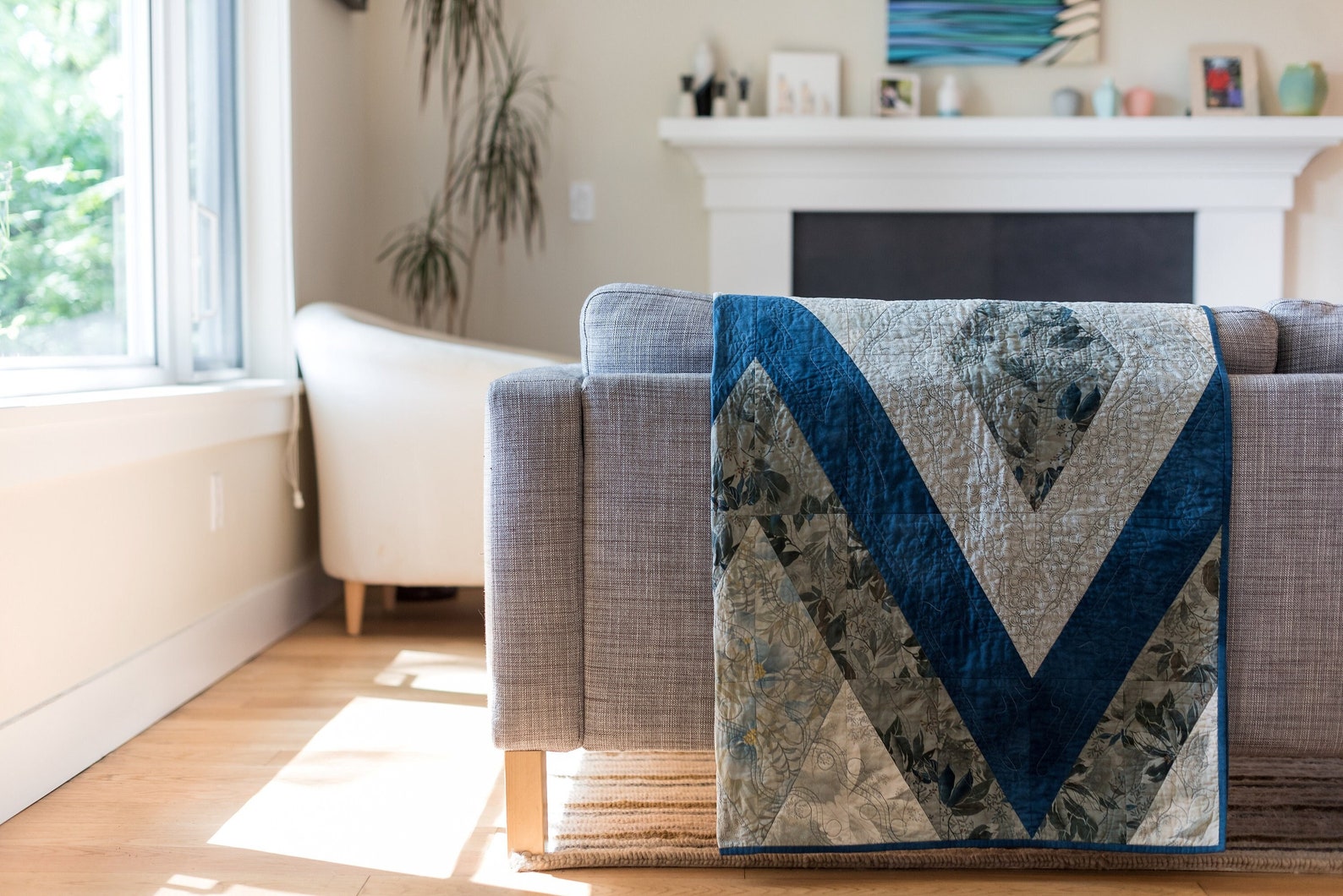 Yama to Kawa Quilt Pattern Contemporary Throw Quilt Modern - Etsy