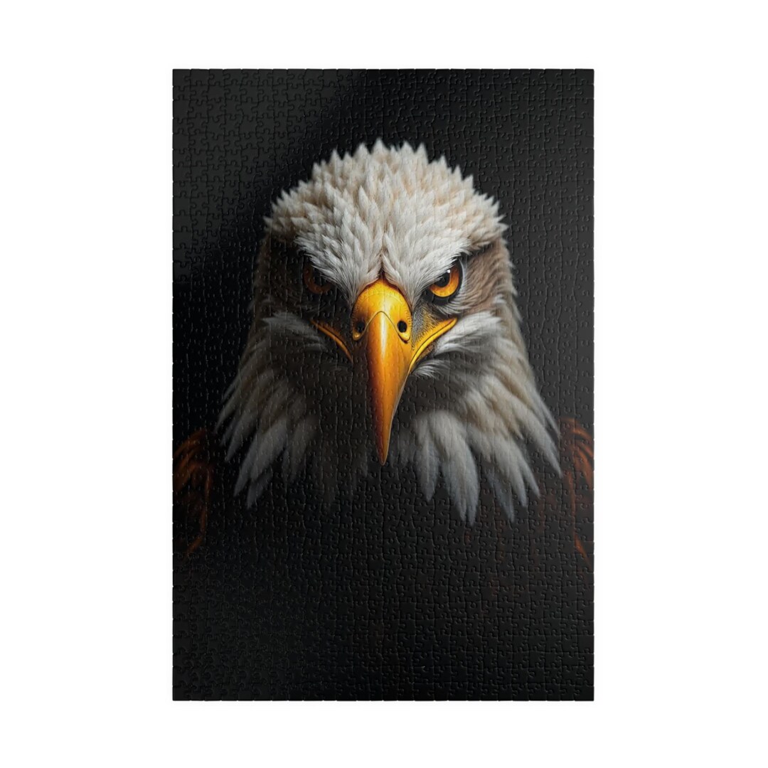 Bold Eagle Puzzle - Nature Lover Gift, Home Decor, Family Activity ...