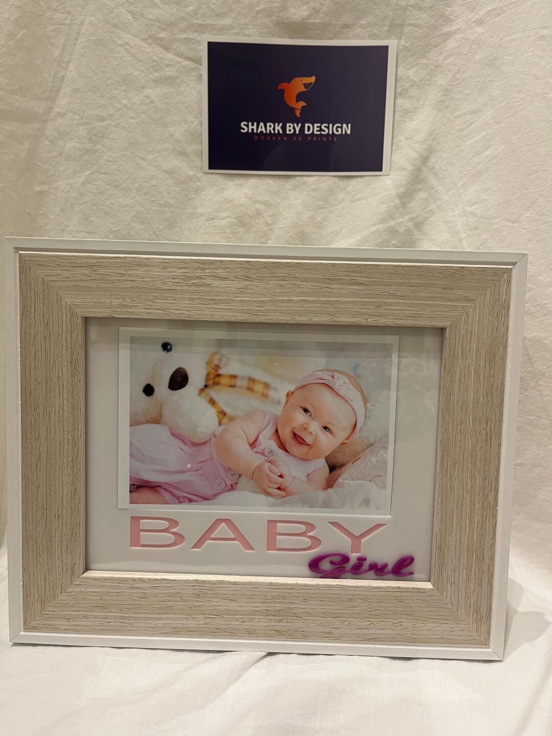 Baby Girl Photo Frame With 3D Printed Insert 4x6 - Etsy