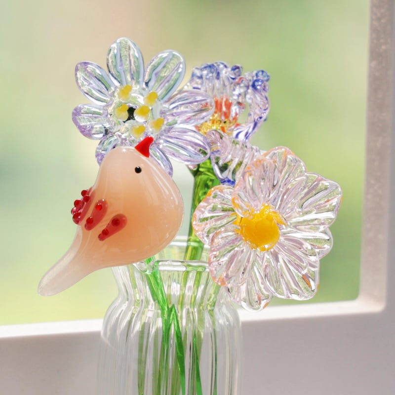 Glass Birds Birthstone - Etsy UK