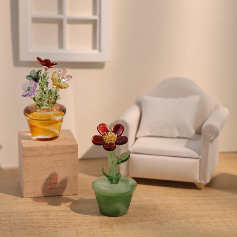 Blown Glass Flowers - Etsy