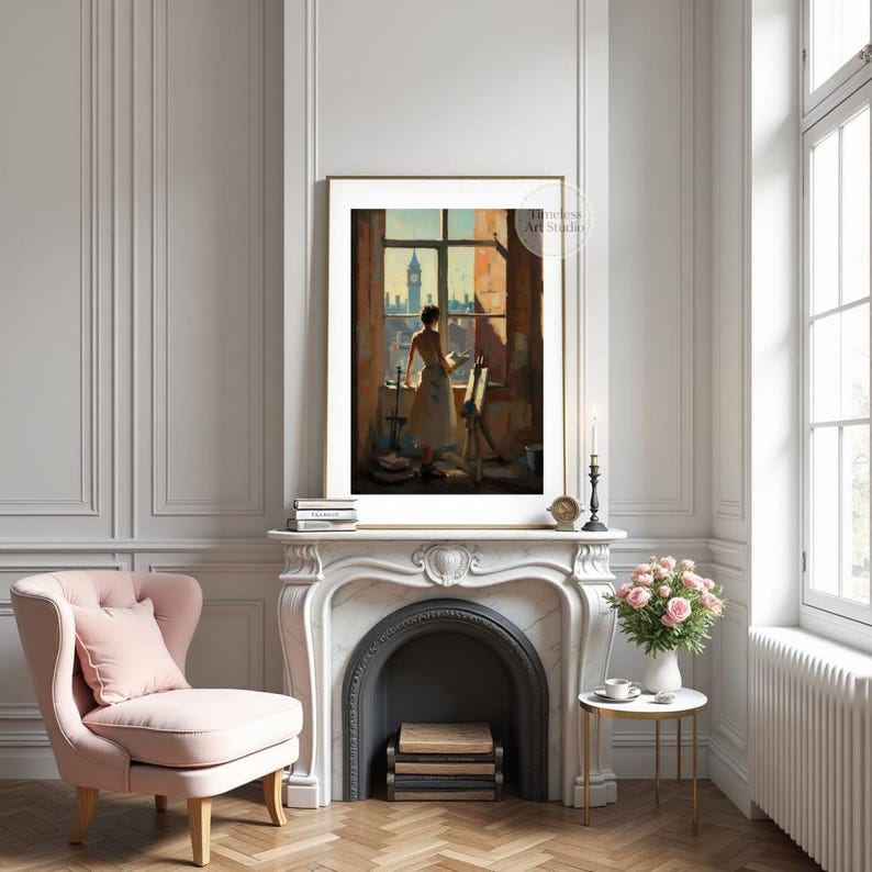 Edward Hopper Print | 1950s London Rooftop Studio | Solitary Woman by ...