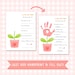 I Love My Mom Because Mother’s Day Handprint Craft - Digital Download ...