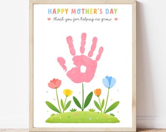 Bee Mother’s Day Handprint Craft - Digital Download, Printable Mother’s ...