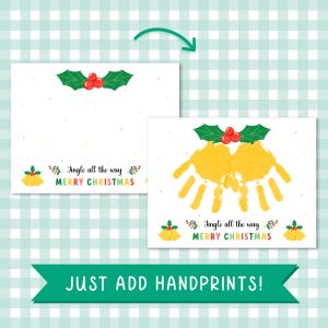 Jingle Bells Handprint Craft - Digital Download, Christmas Handprint ...