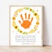 Fall Wreath Handprint Craft - Digital Download, Autumn Wreath Handprint ...