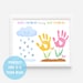 April Showers Bring May Flowers Handprint Craft - Digital Download ...