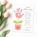 Flower Mother’s Day Handprint Craft - Digital Download, Printable ...