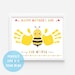 Bee Mother’s Day Handprint Craft - Digital Download, Printable Mother’s ...
