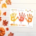 Autumn Leaves Handprint Craft - Digital Download, Fall Handprint Art ...