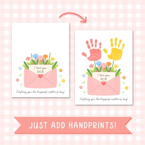 Mother’s Day Letter Handprint Craft - Digital Download, Printable ...