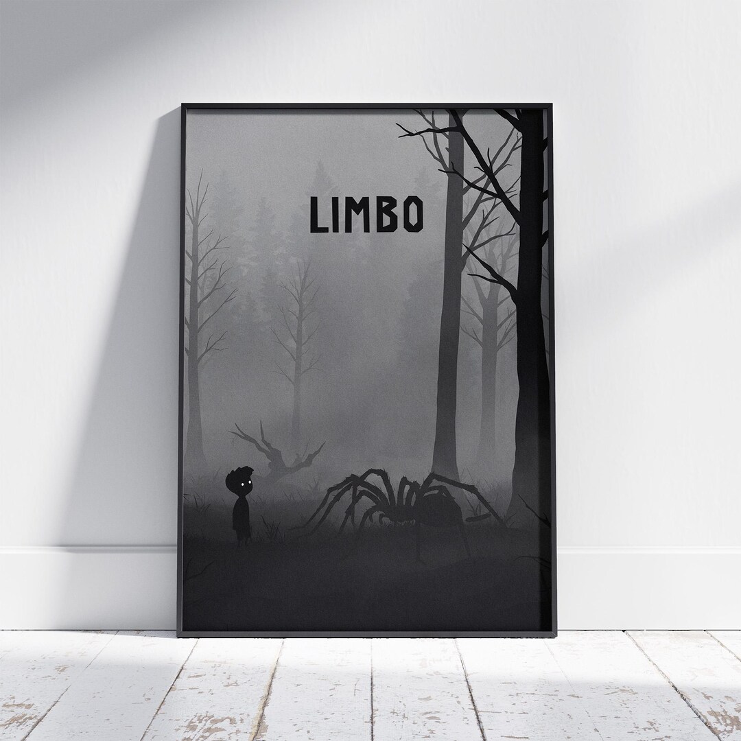 Limbo, Minimalist Game Inspired Poster, Vintage Poster, Wall Art, Gifts ...