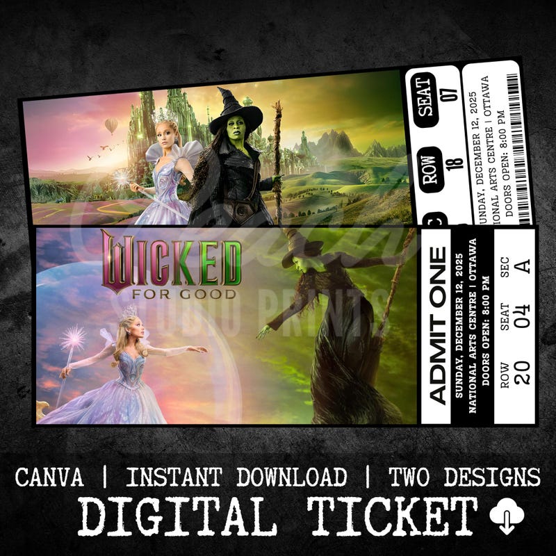 Print a Movie Ticket - Etsy