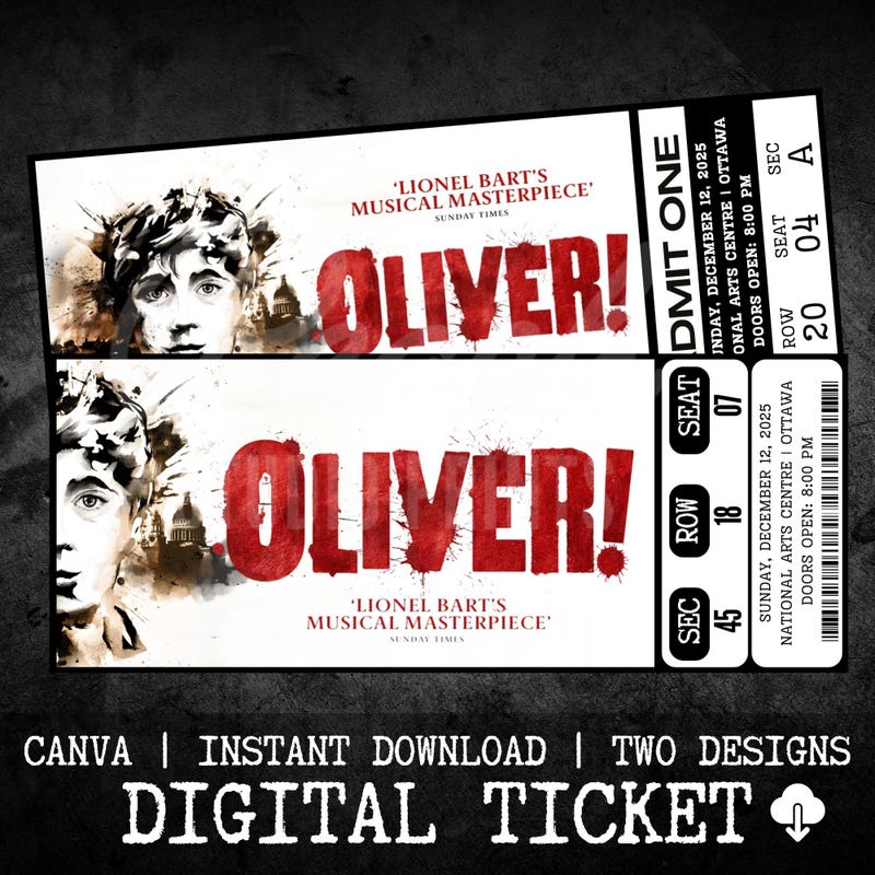 Oliver the Musical Print - Etsy UK