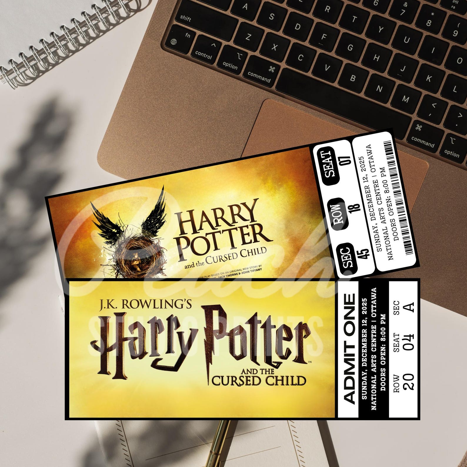 Editable CURSED CHILD Surprise Reveal Event Gift Template. Cursed Child ...