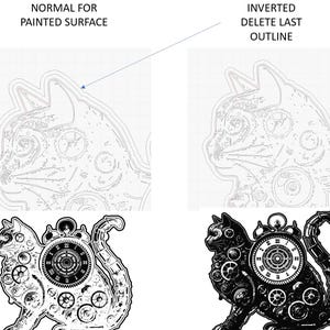 Steampunk Cat Wall Clock Files for Laser Cutting (svg, Dxf ,ai ,png ...