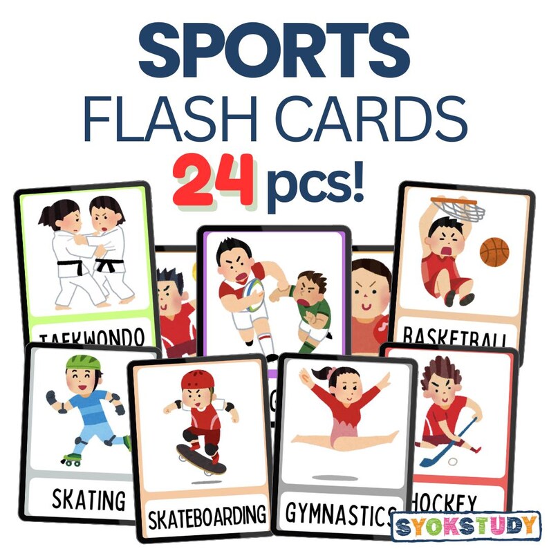 Sports Flash Cards | Printable PDF | Early Learning & Education ...