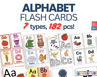 ABC Alphabet Flash Cards | Printable PDF | Early Learning & Education ...