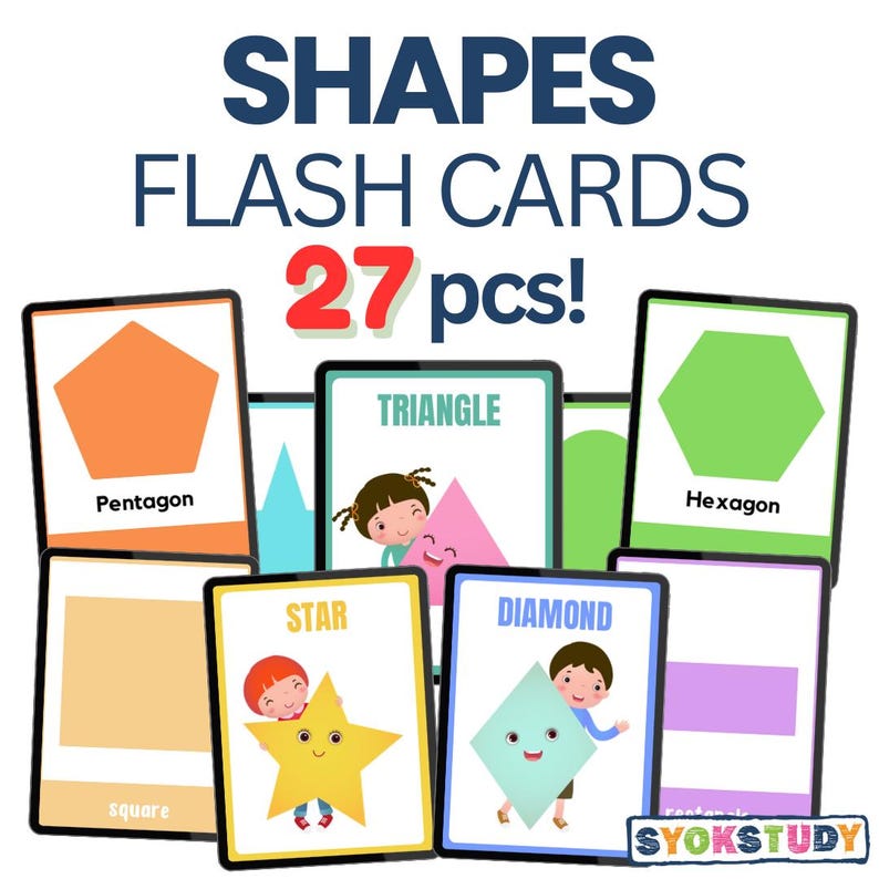Shapes Flash Cards | Printable PDF | Early Learning & Education ...