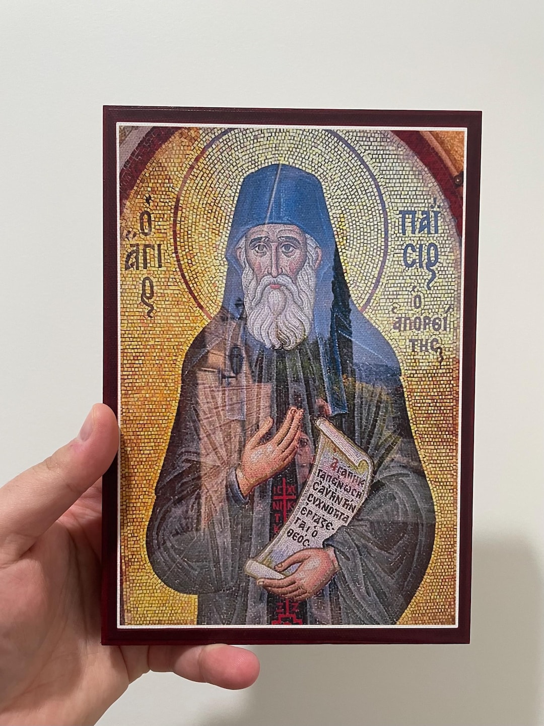 St Paisios of Mount Athos | Handmade Orthodox Icon - Etsy