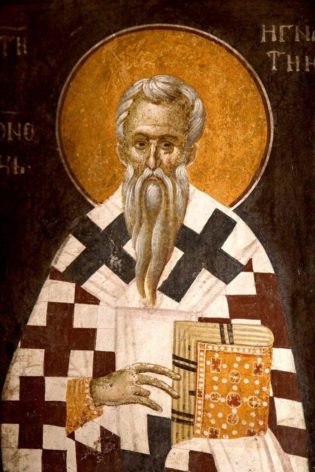 St Ignatius of Antioch - Orthodox Fresco of Early Christian Saint ...
