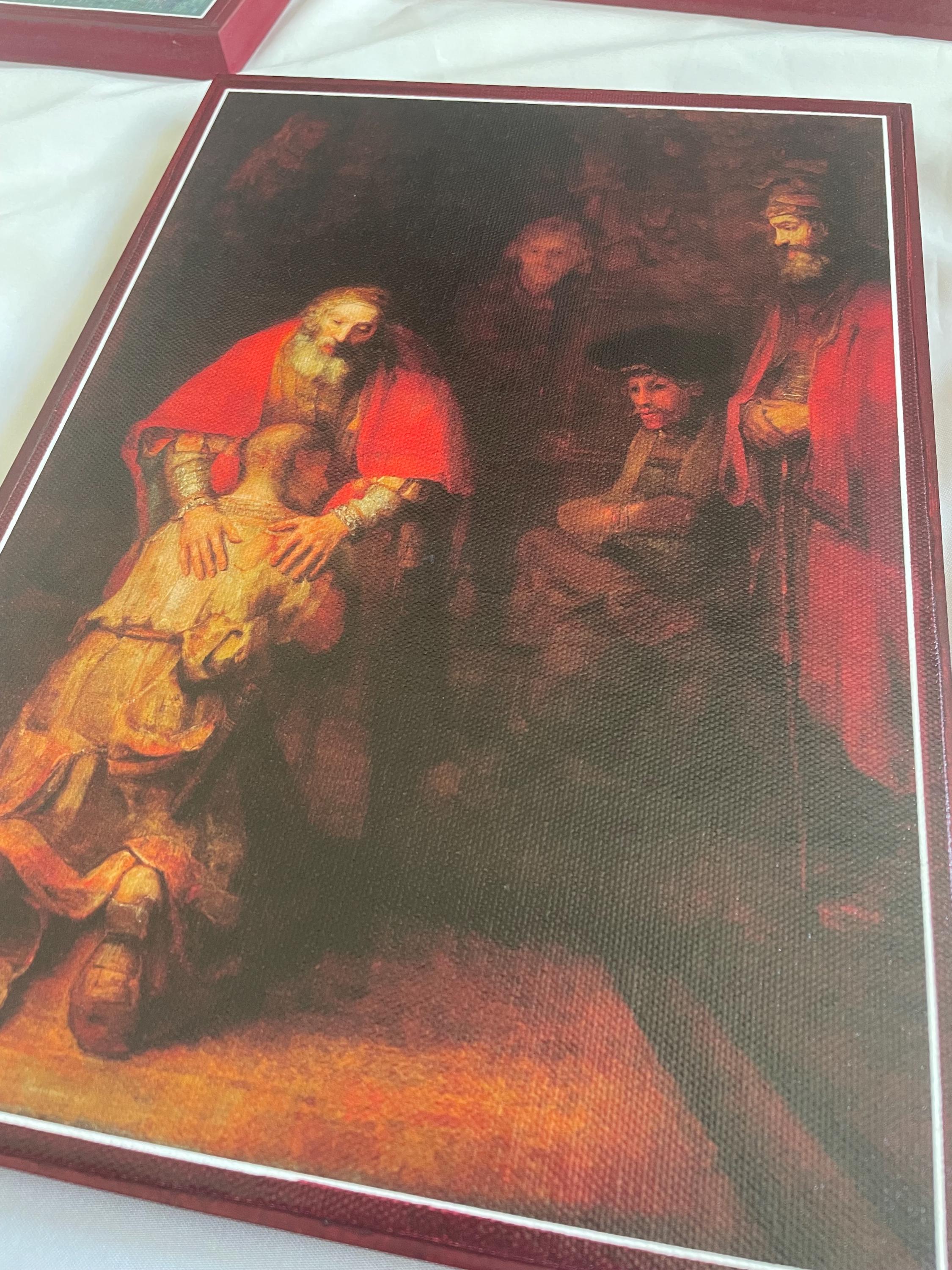 Rembrandt's 'return of the Prodigal Son' | Handmade Icon - Etsy
