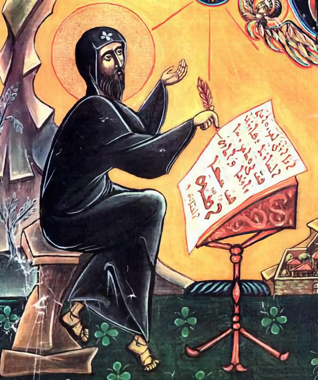 St Ephrem the Syrian | Handmade Syriac Icon - Etsy