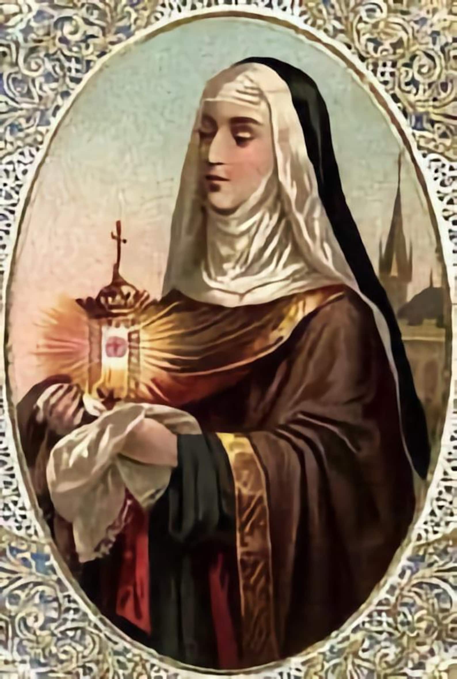 St Clare of Assisi | Handmade Icon (13th Century Italian Saint) - Etsy