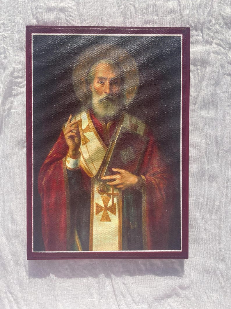 St Nicholas of Myra | Handmade Orthodox Icon - Etsy