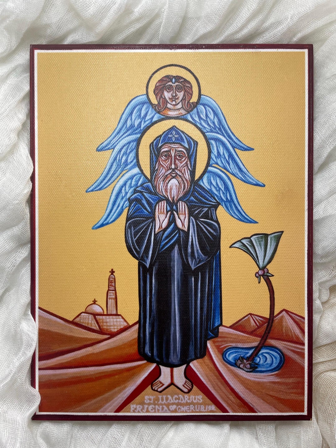 St Macarius the Great | Handmade Orthodox Icon - Etsy