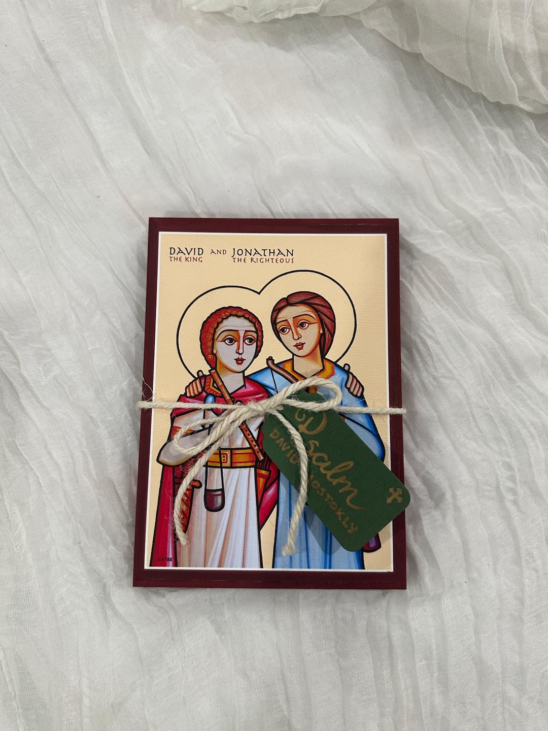 David & Jonathan | Handmade Orthodox Icon - Etsy