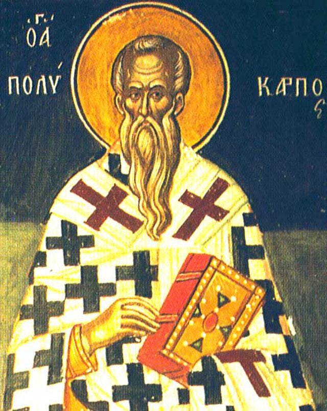 St Polycarp of Smyrna - Orthodox Fresco of Early Christian Saint ...