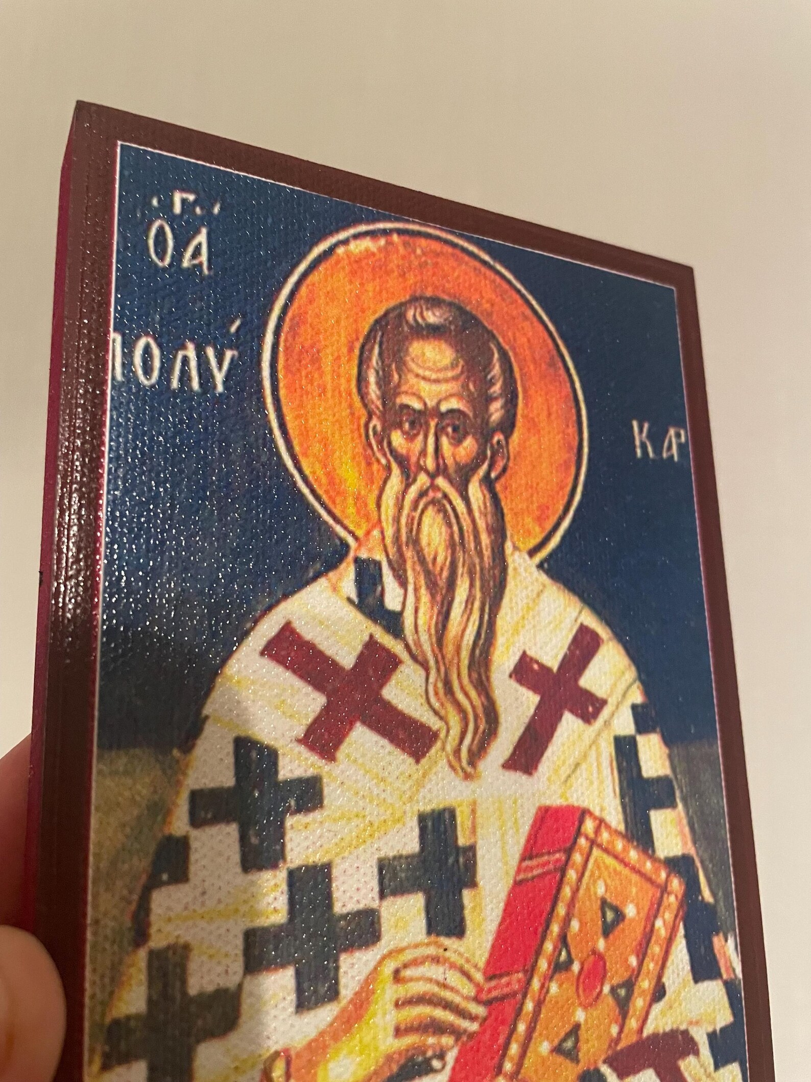St Polycarp of Smyrna - Orthodox Fresco of Early Christian Saint ...