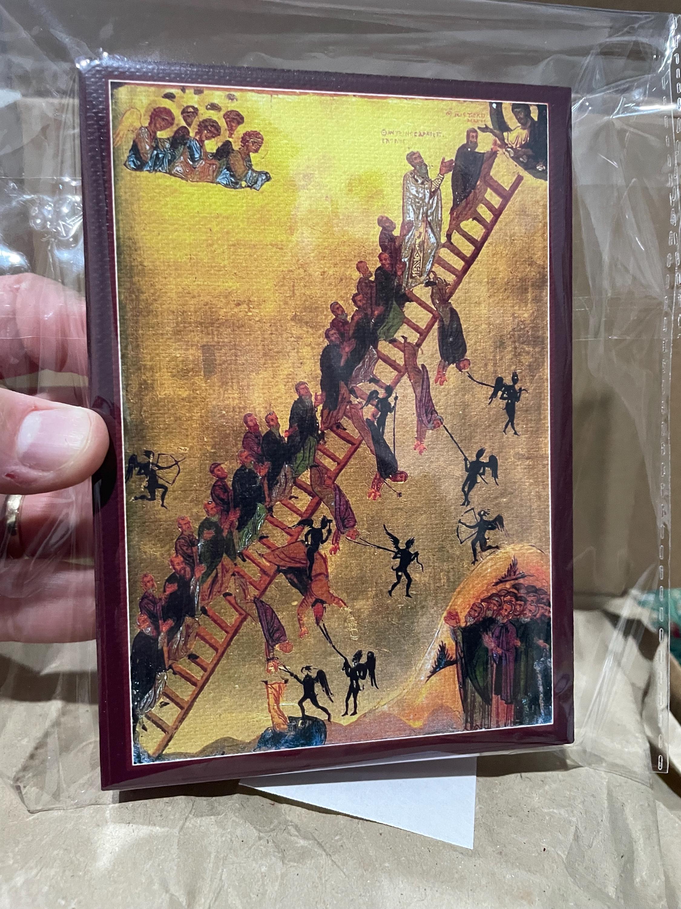 Ladder of Divine Ascent Icon | Handmade Orthodox Icon - Etsy