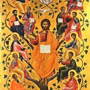 Christ the Vine 17th Century | Handmade Orthodox Icon - Etsy