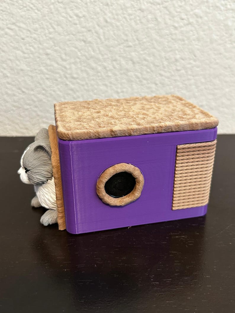 Purr-fect Cat Hideout Deck Box – MTG Commander Vault | Cozy Feline ...