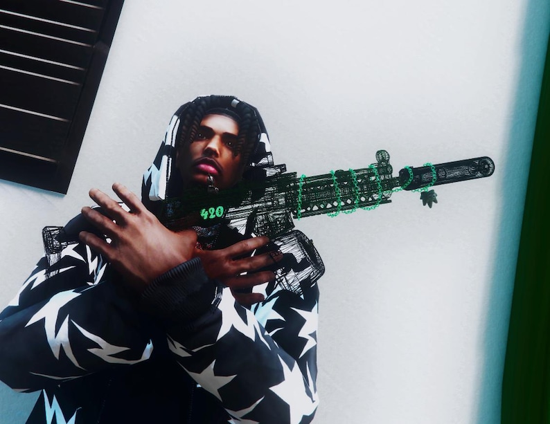Wireframe 420 Gun | Fivem | - Etsy