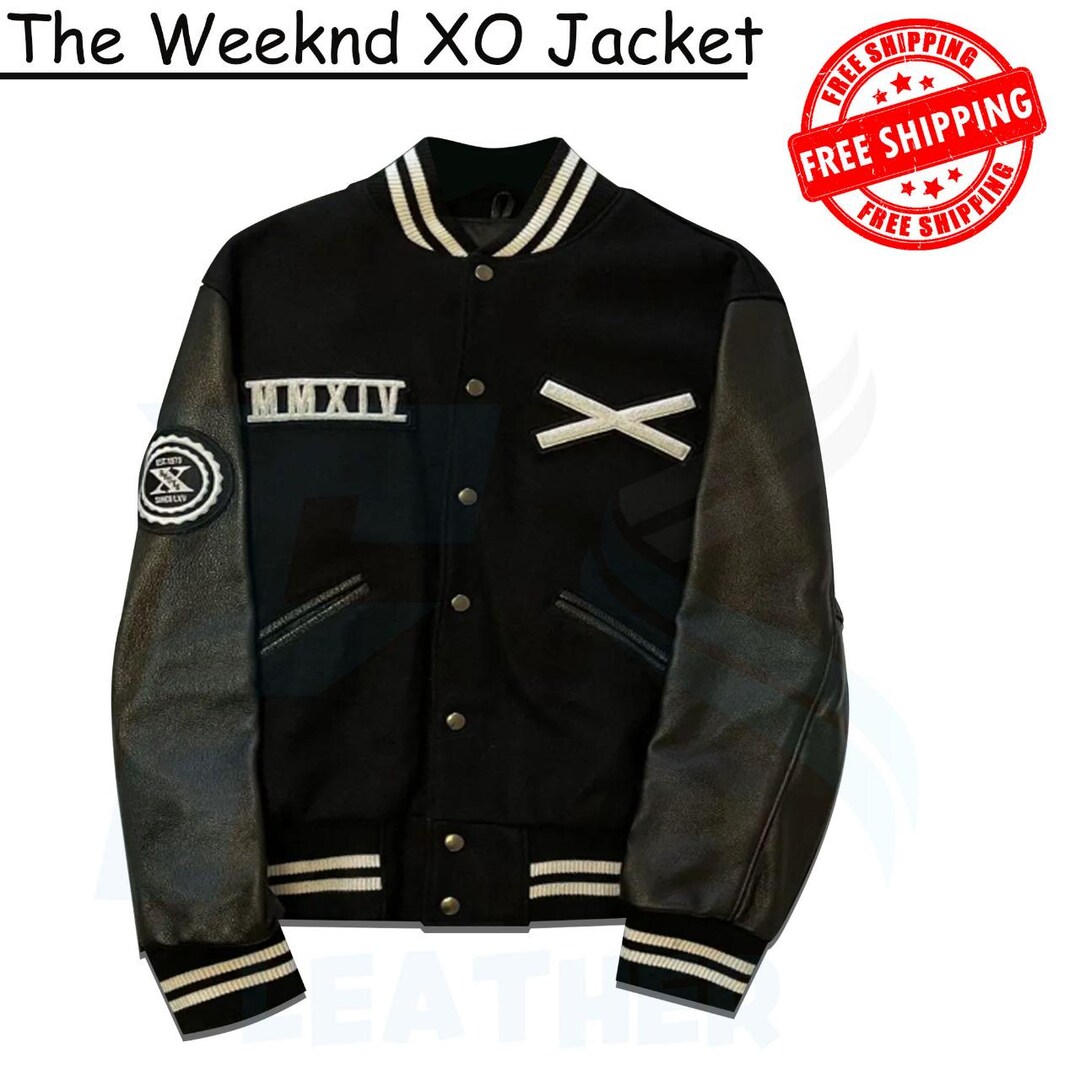 New Handmade XO Weeknd Cosplay Jacket the Weeknd Xo Black Leather ...