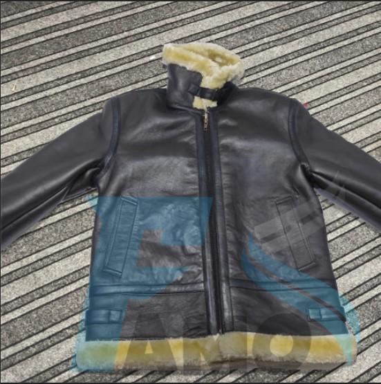 New Resident Evil 4 Leon Kennedy Cosplay Jacket Brown Bomber B3 Fur ...