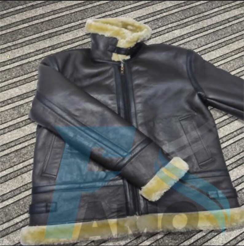 New Resident Evil 4 Leon Kennedy Cosplay Jacket Brown Bomber B3 Fur ...