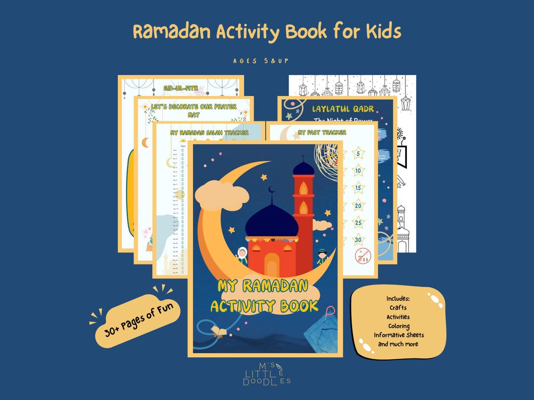 Ramadan Activity Book for Kids Printable PDF - Etsy