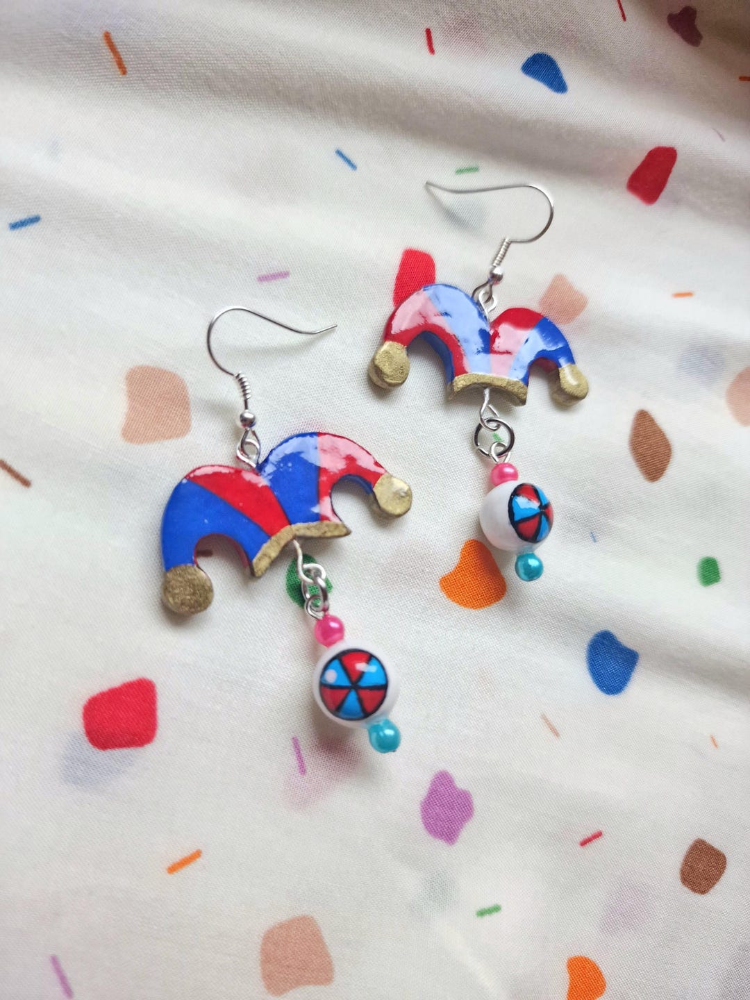 The Amazing Digital Circus POMNI Earrings- TADC Polymer Clay Jewellery ...