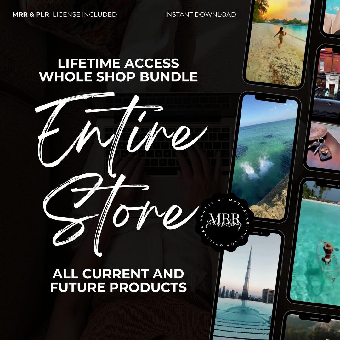 Whole Shop Bundle All Files From My Store and Lifetime Updates, Entire ...