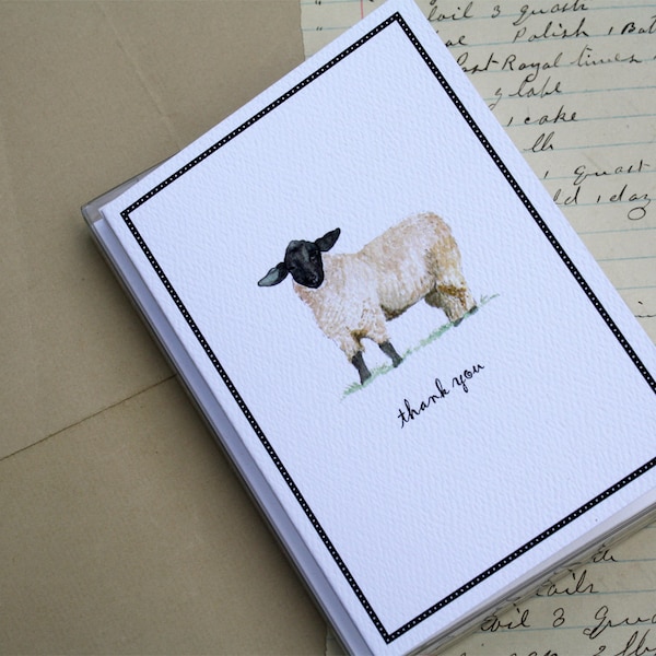 Sheep Thank You - Etsy