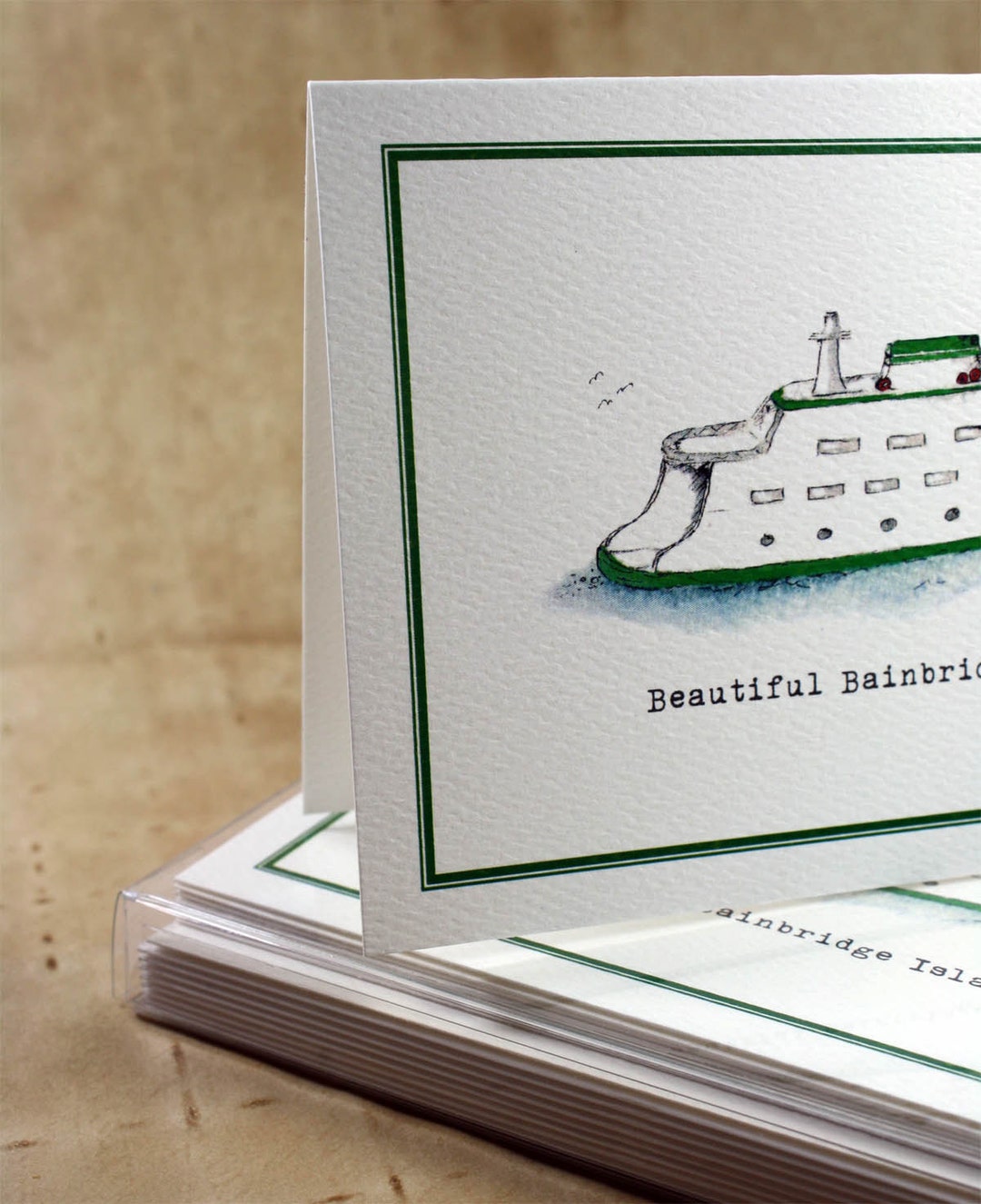 Ferry Boat Blank Notes Notecards. Bainbridge Island Thank You - Etsy