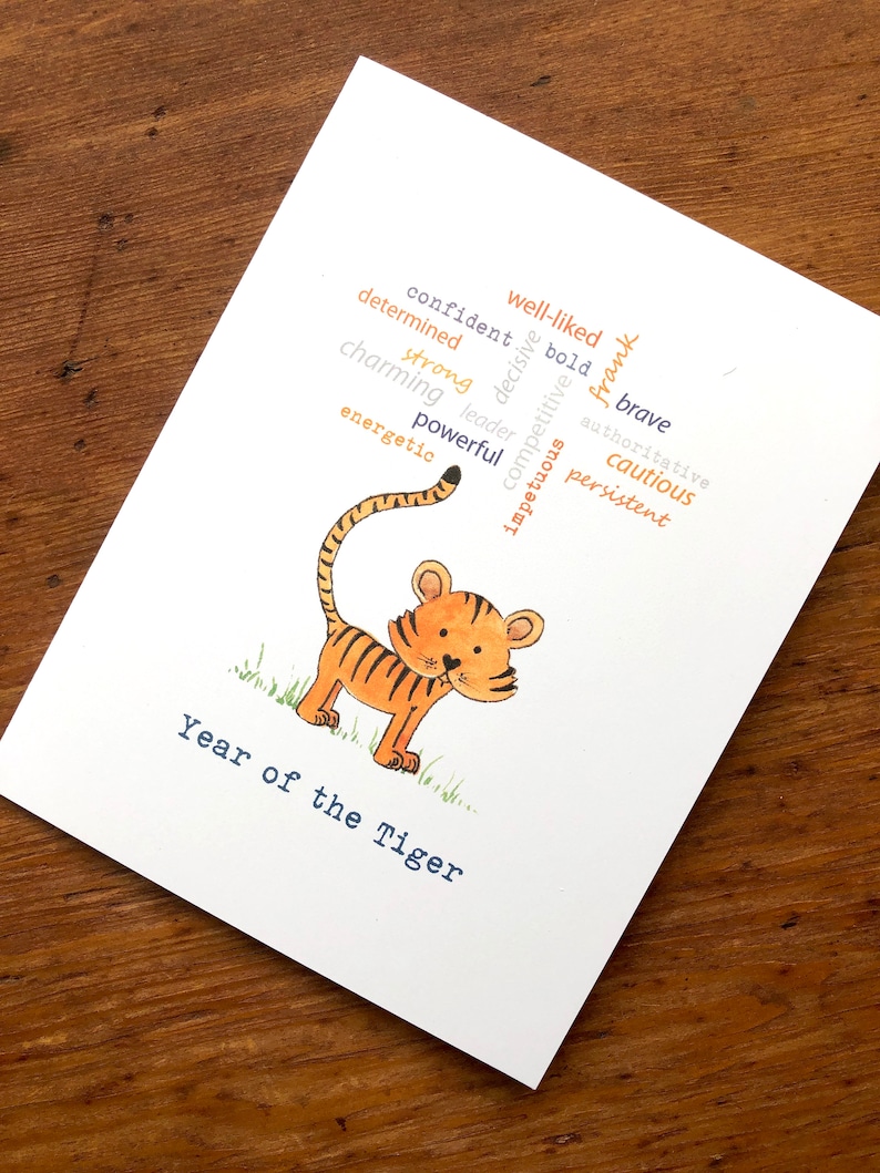 Year of the Tiger 2022 Chinese New Year or Lunar New Year Handmade ...